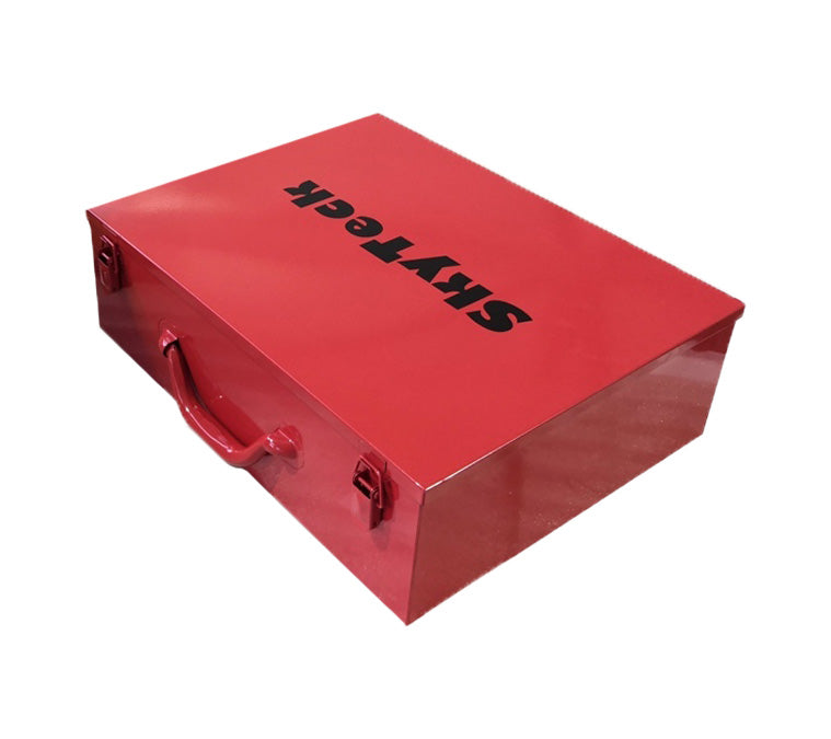 LARGE 2 TIER METAL COMPARTMENT SCREW ORGANIZER TOOL BOX RED – Skyteck ...